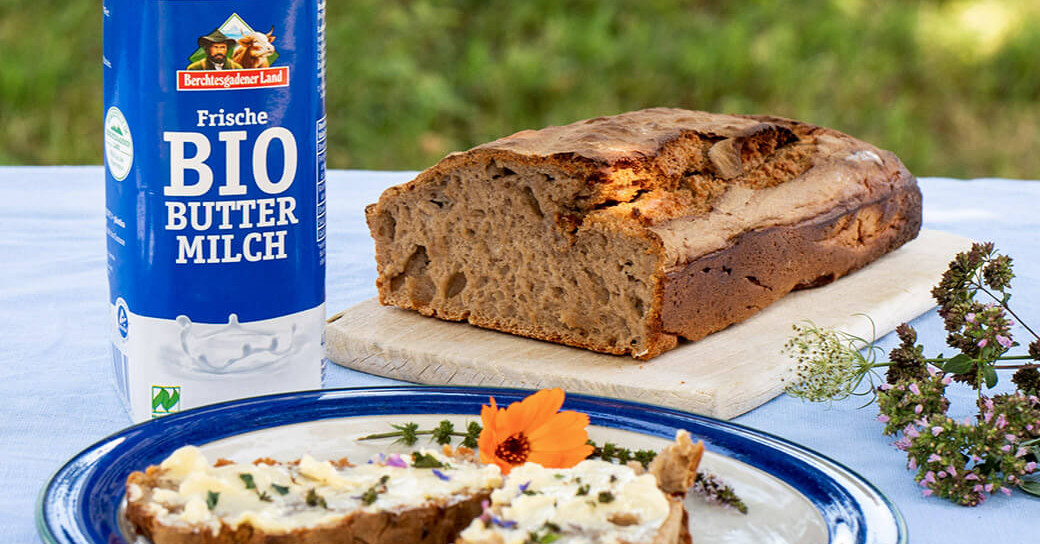 Bio-Buttermilch-Brot - Rezepte - Molkerei Berchtesgadener Land