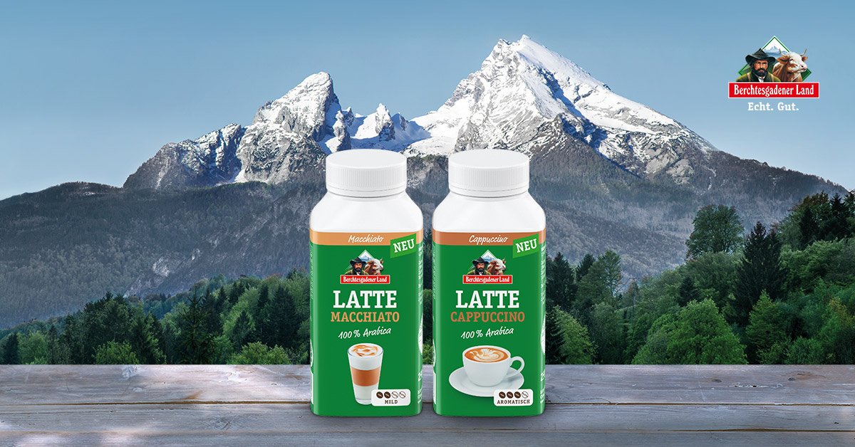 Neu im Kühlregal: Latte Cappuccino und Latte Macchiato. - Molkerei ...